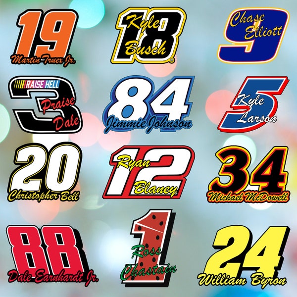 Nascar Stickers - Etsy
