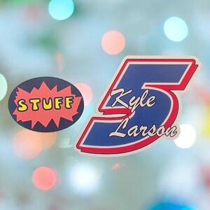 Kyle Larson #5 Handmade Water Resistant Glossy Vinyl Decal Made for ...