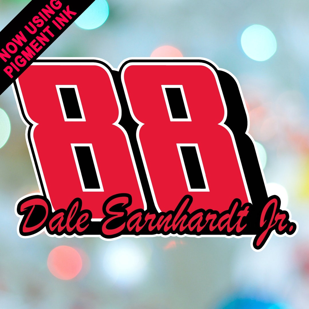 Dale Earnhardt Jr. No. 88 Handmade Water Resistant Glossy Vinyl Decal ...