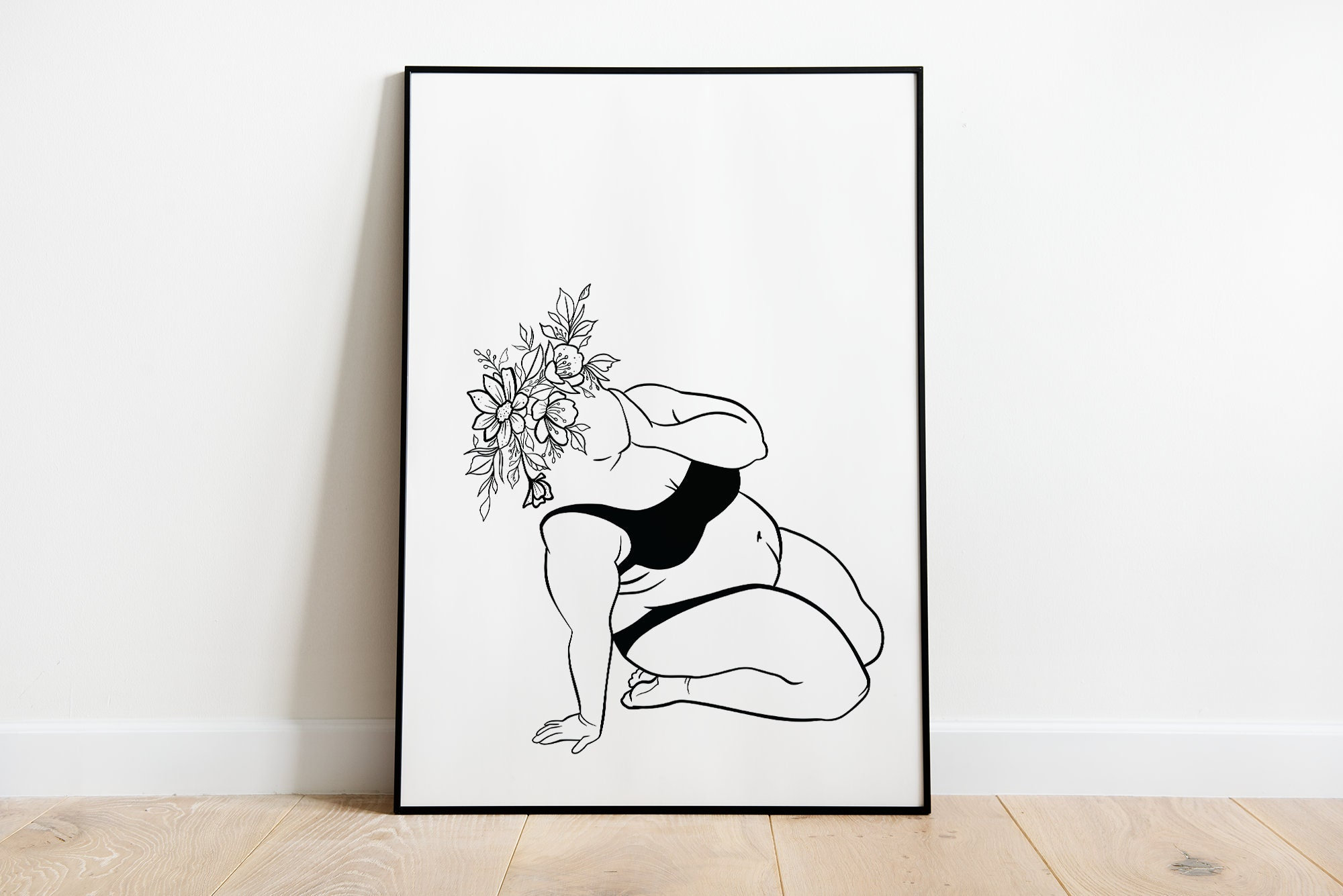 Line Art Body Positivity Feminism Digital Wall Art Body - Etsy UK