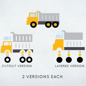 Yellow Construction Trucks Svg Bundle, Kid SVG, Construction SVG ...