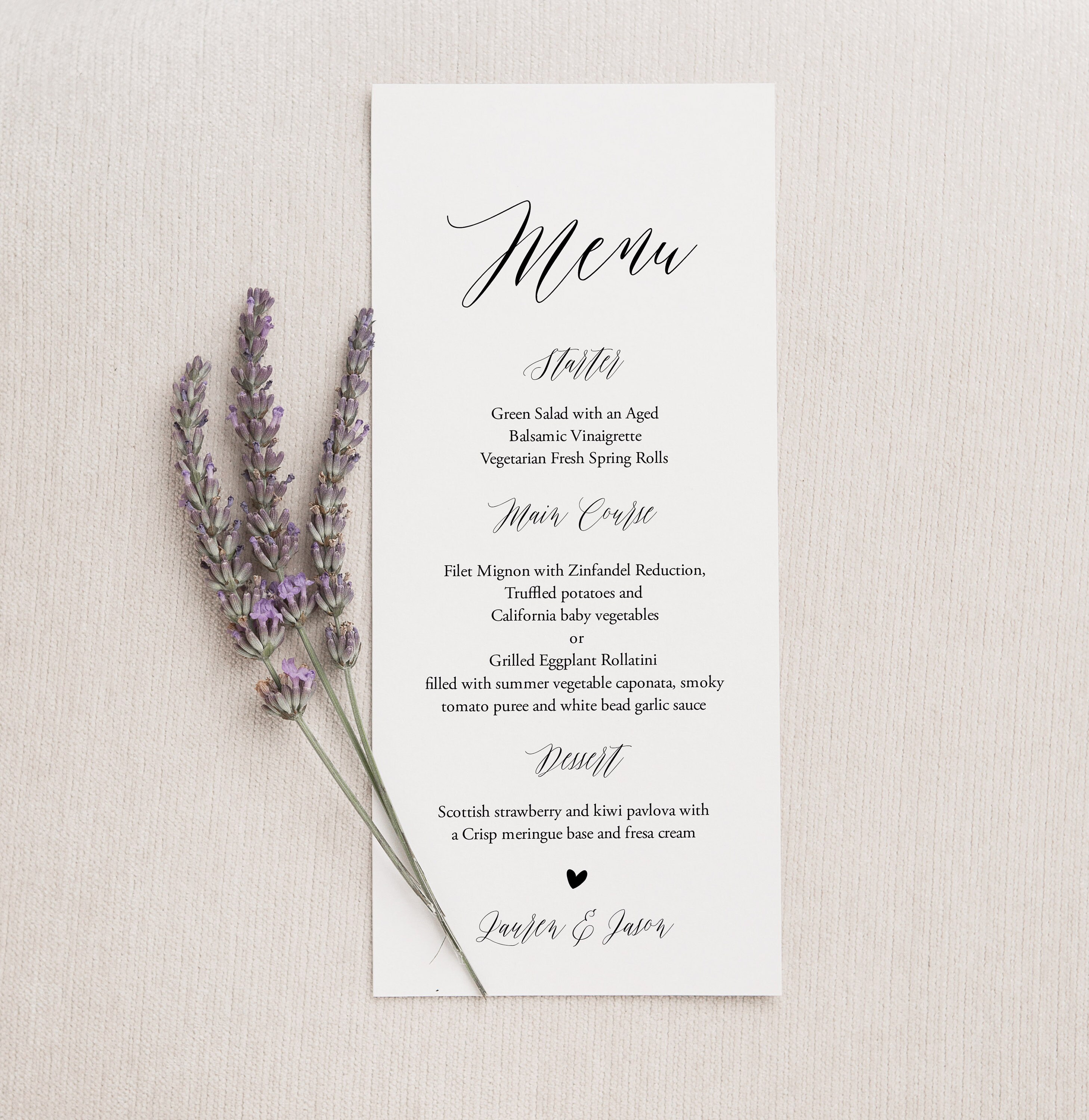 Menú de boda Descarga imprimible, Menú de cena de boda de caligrafía ...