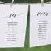 ADELE -modern Wedding Seating Chart Card Template, Wedding Seating Plan ...