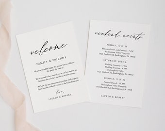 ANDIE Elegant Wedding Menu Template Dinner Menu Card - Etsy