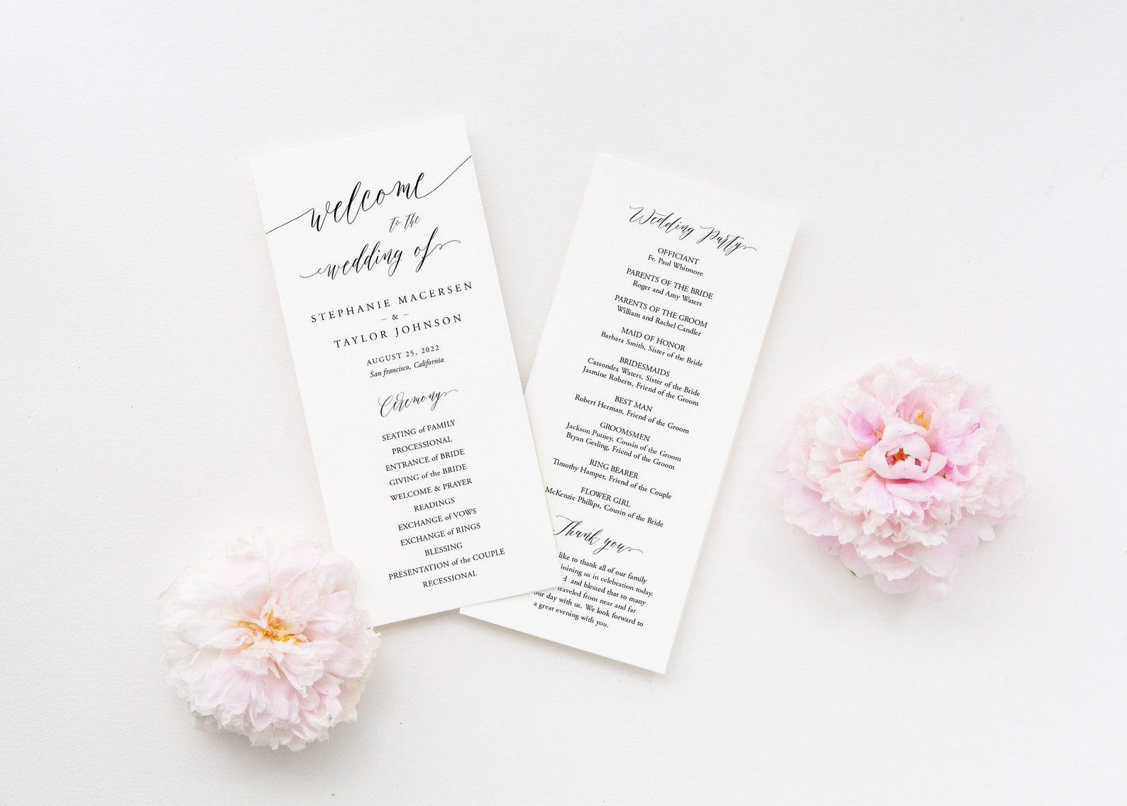 Catholic Wedding Program Template Script Wedding Program - Etsy