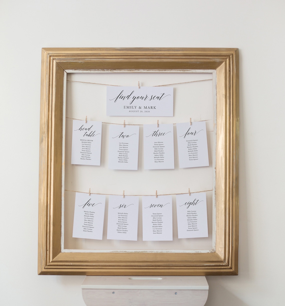 ADELE modern Wedding Seating Chart Card Template, Wedding Seating Plan ...