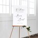 ANDIE - Modern Calligraphy Wedding Welcome Sign Template, Printable ...