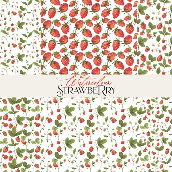 Strawberry Wallpaper - Etsy