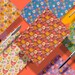 Abstract Autumn Flowers Digital Papers , Scrapbook Paper, Seamless ...