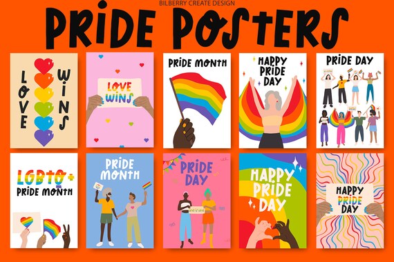 LGBTQ Pride10 Poster Printable Pride Day Love is Love Print - Etsy