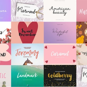 Handwritten Font Bundle Rustic Font Farmhouse Font - Etsy