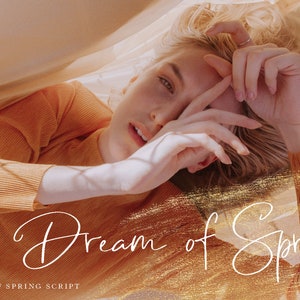 Dream of Spring Handwritten Digital Font,font Download,handwritten Font ...