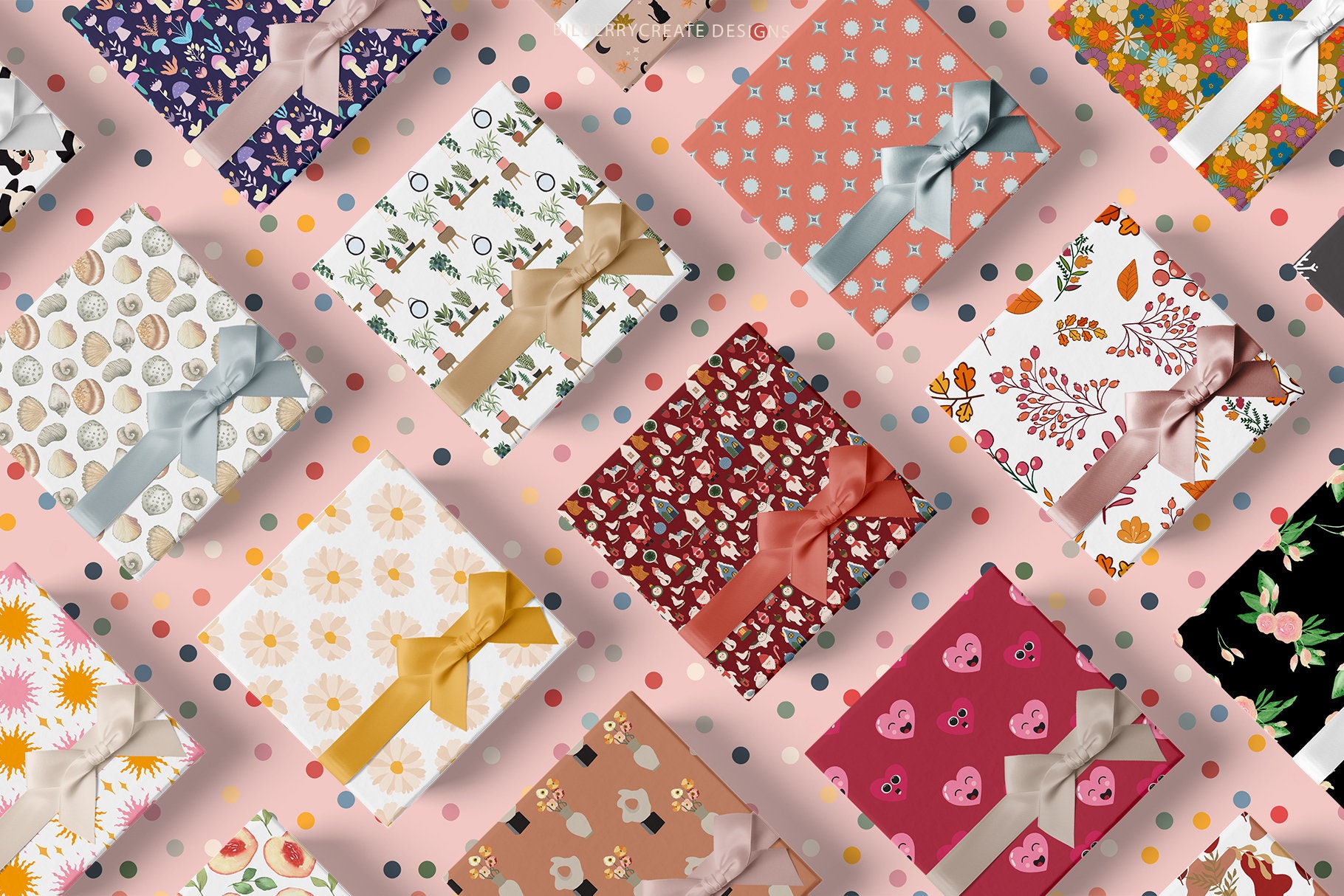 Amazing 1935 Digital Paper Bundle, Seamless Patterns, Printable ...