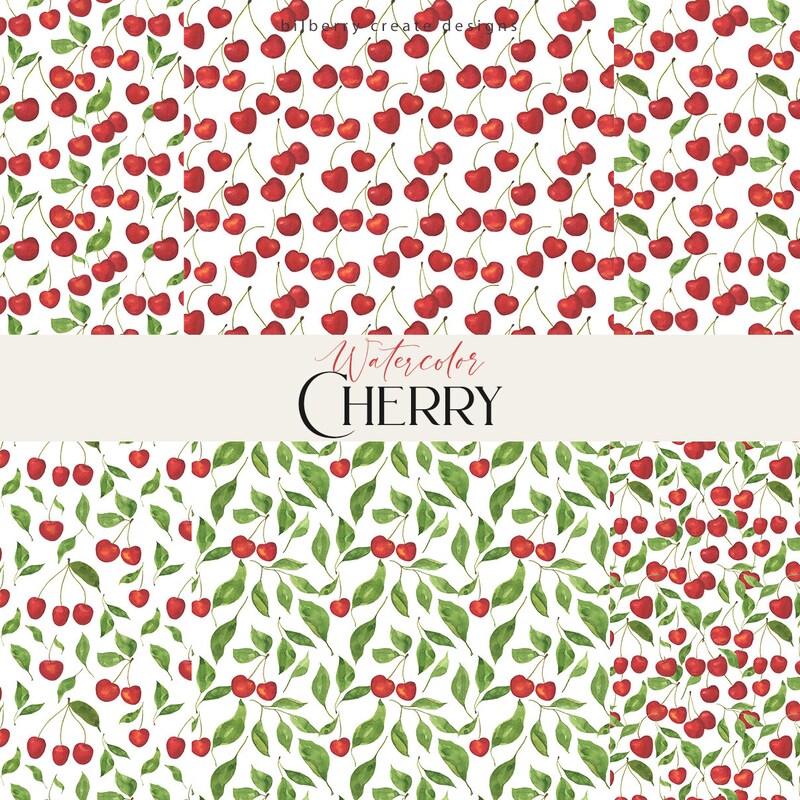 Cherry Pattern - Etsy