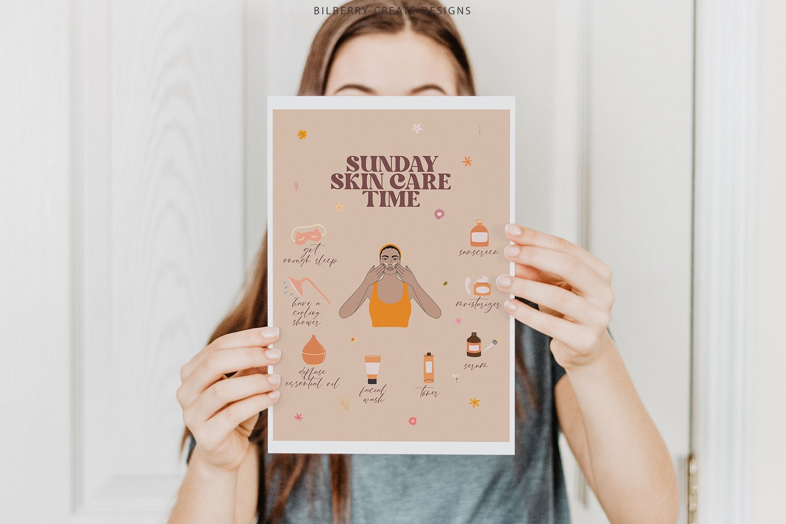 Sunday Self Care Checklist Page Print Out. Downloadable, Digital ...