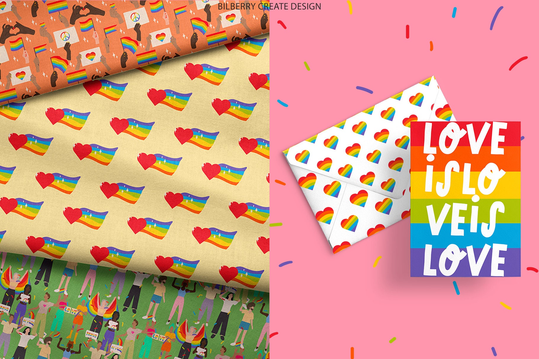 Pride Month Digital Papers, Commercial Use,scrapbook Paper, Seamless ...