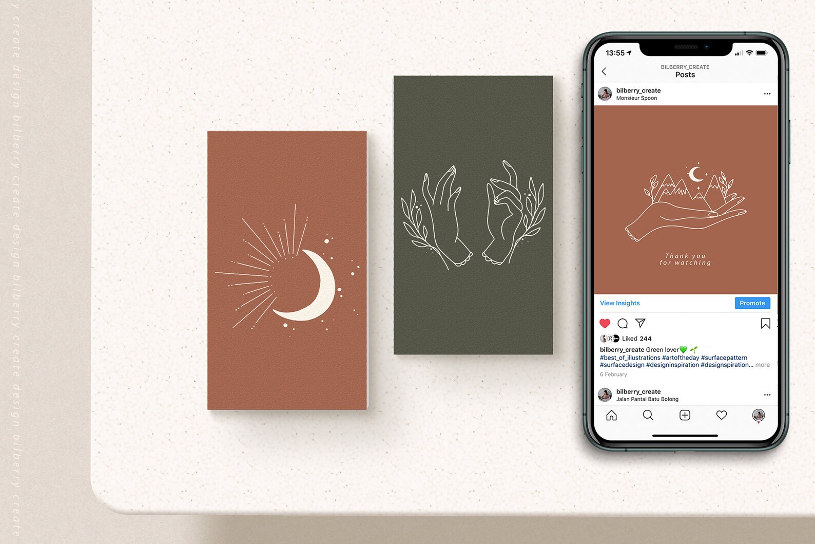 Moon Wave Art Logo Set, Wave SVG, Ocean Clipart, Moon Line Art, Digital ...