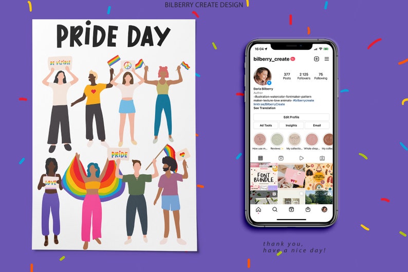 Pride Month Digital Papers, Commercial Use,scrapbook Paper, Seamless ...