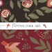 Fantasy Folk Art Digital Paper Set Scrapbook Paper Seamless Patterns ...