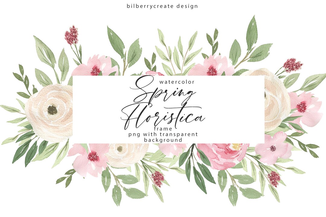 Spring Roses Flower Clipart, Watercolor Flower Roses Clipart,watercolor ...
