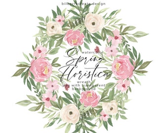 Spring Roses Flower Clipart, Watercolor Flower Roses Clipart,watercolor ...