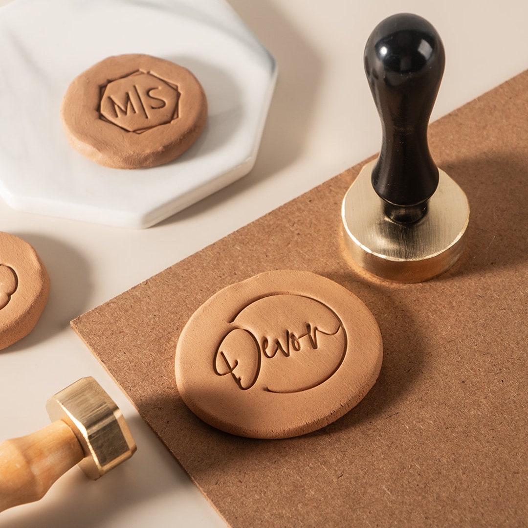 Custom Pottery Stamp | Clay Potter Stamps | Clay Stamps | Gifts for ...