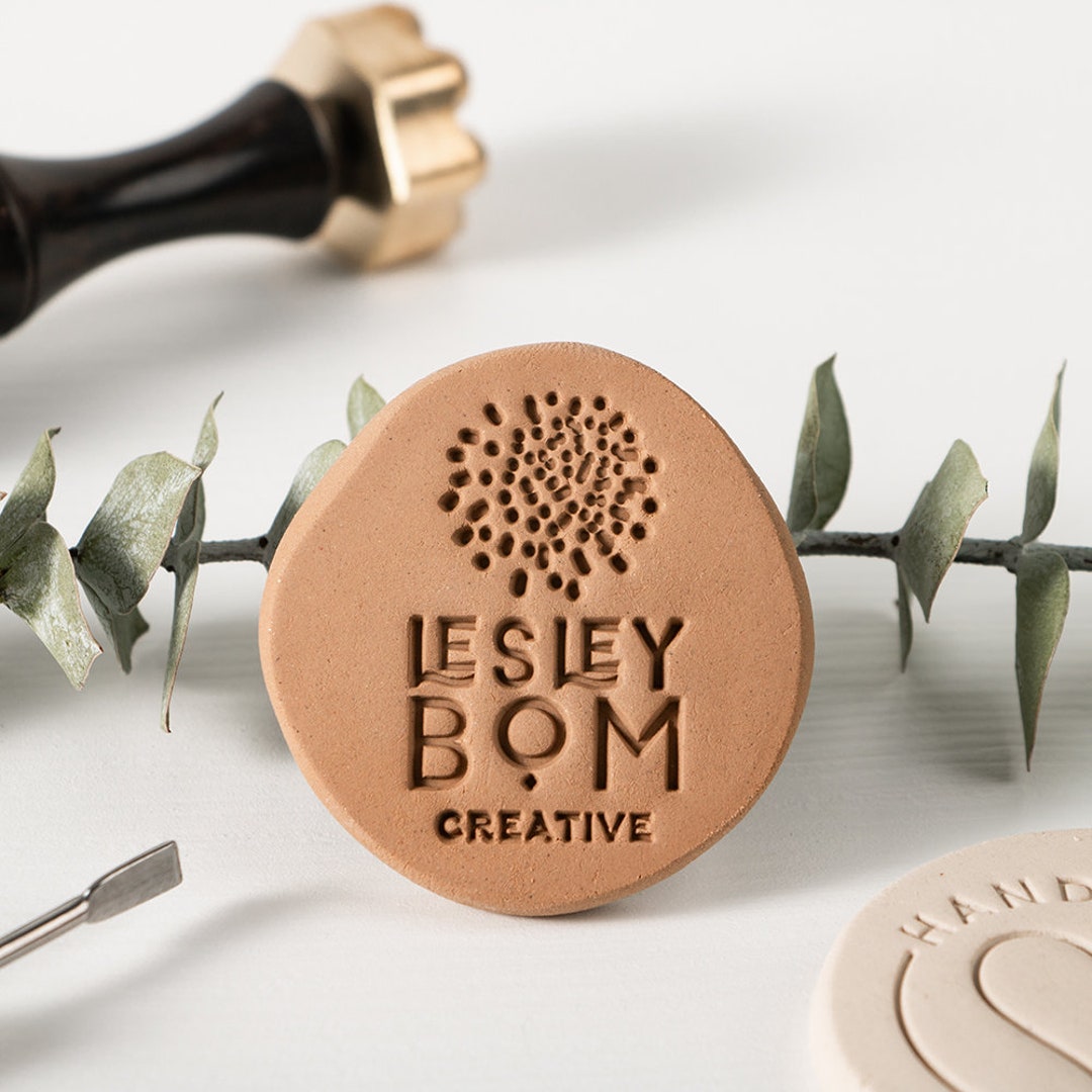 Custom Pottery Stamp Logo | Pottery Stamp | Ceramics Stamp | Stamp for ...