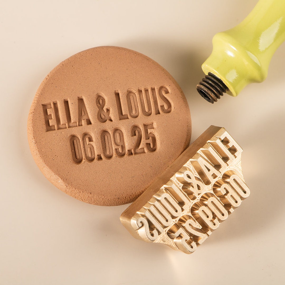 Custom Pottery Stamp | Custom Pottery Stamp Logo | Personalised Clay ...