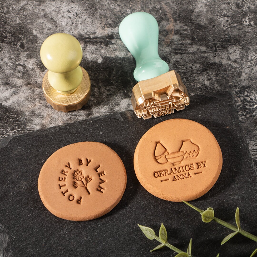 Custom Pottery Stamp Logo | Custom Pottery Stamp | Stamp for Clay ...