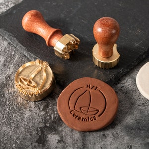 Custom Stamp for Ceramics | Custom Metal Stamp for Clay | Custom Logo ...