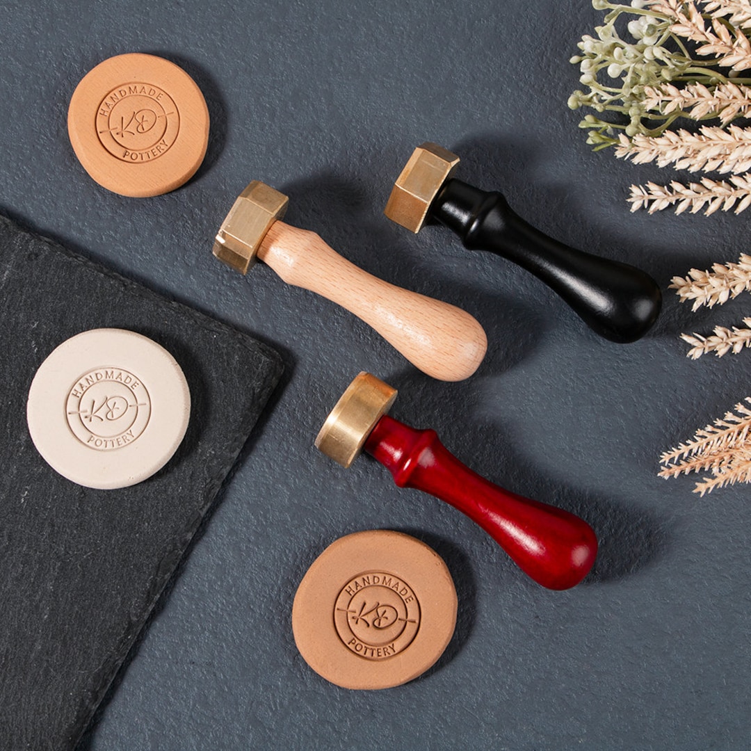Brass Stamp for Pottery | Custom Pottery Stamp | Custom Stamp for ...