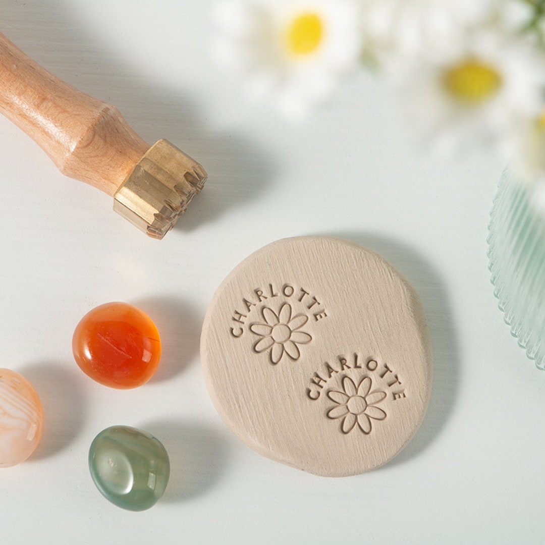 Custom Stamp for Pottery | Clay Signature | Brass Stamp for Pottery ...