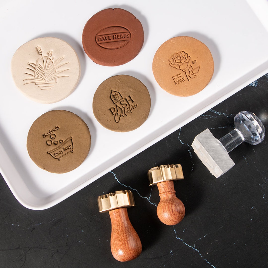 Custom Logo Ceramic Stamp, Clay Symbol Stamp for Ceramists, Pottery ...