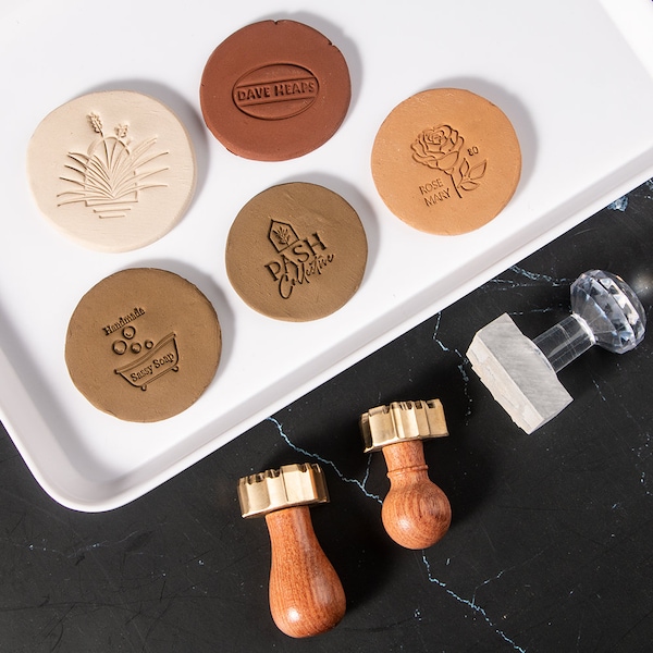 Ceramic stamp custom for pottery - Etsy.de