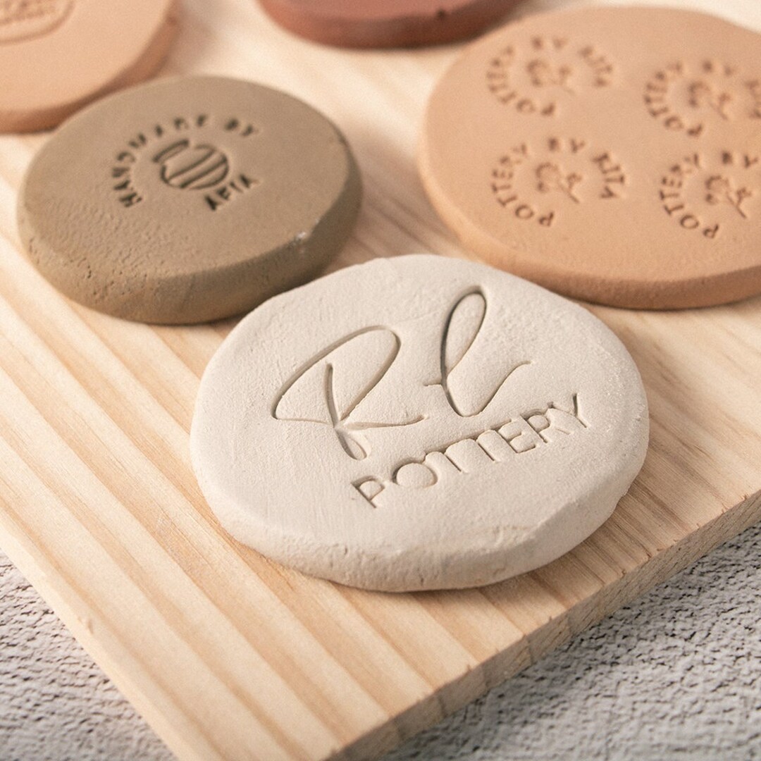 Clay Stamp | Custom Pottery Stamp | Personalized Ceramics Stamp | Brass ...