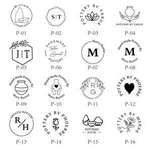 Rose Designs for Your Pottery | Custom Pottery Stamp | Ceramics Stamp ...