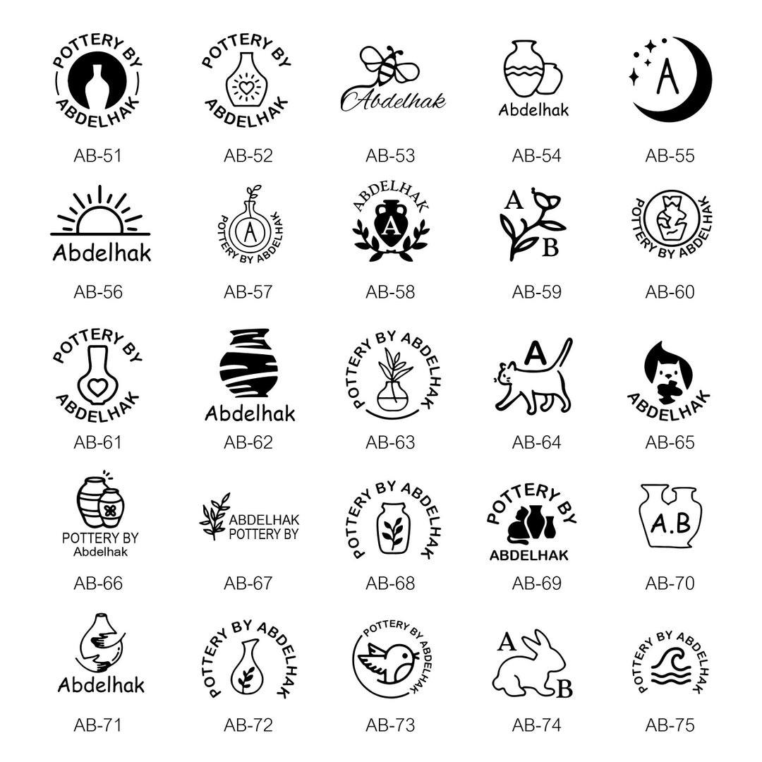 Brand New 75 Designs for You to Choose From | Stamp for Clay | Ceramics ...