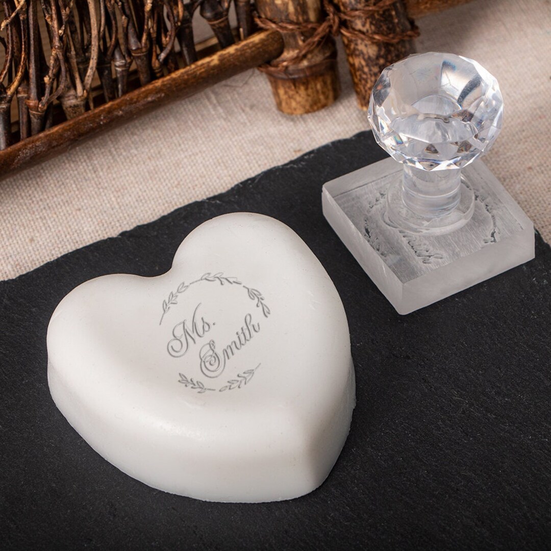 Custom Acrylic Soap Stamp, Stamp for Soap, Custom Ceramic Stamp ...
