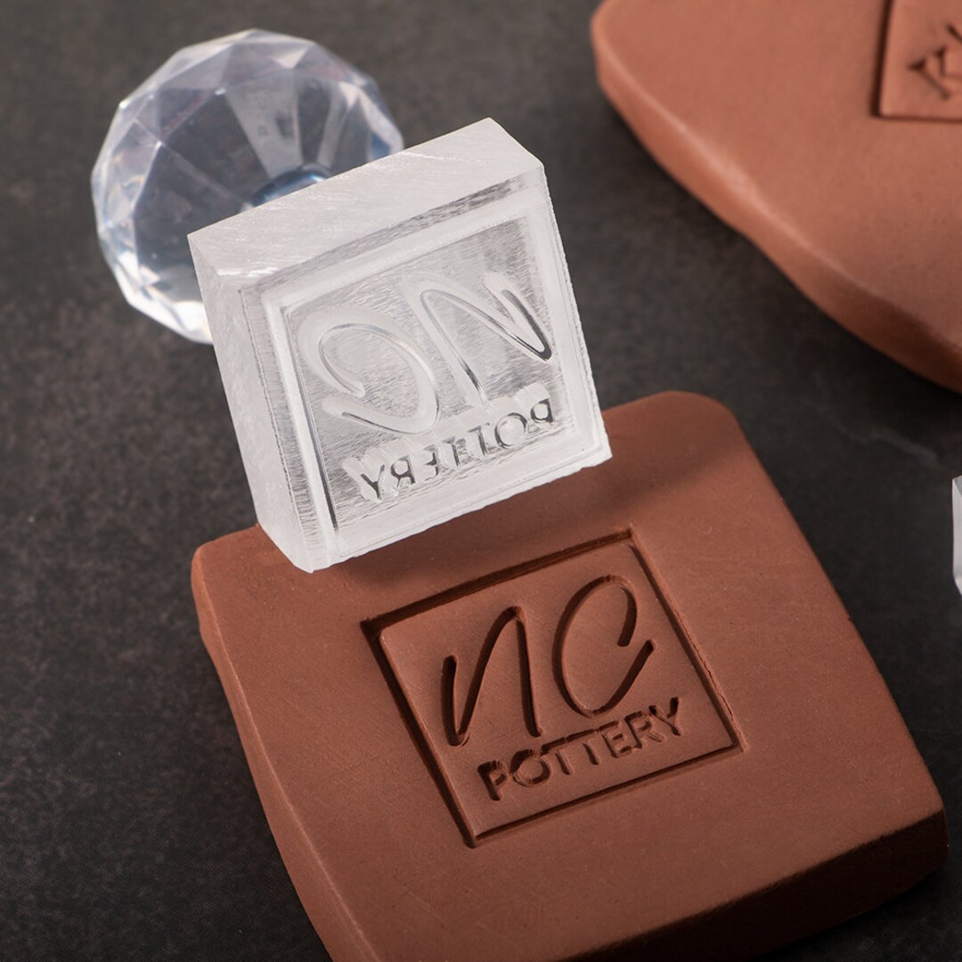 Handmade Acrylic Soap Stamp, Personalized Pottery Stamp, Custom Ceramic ...