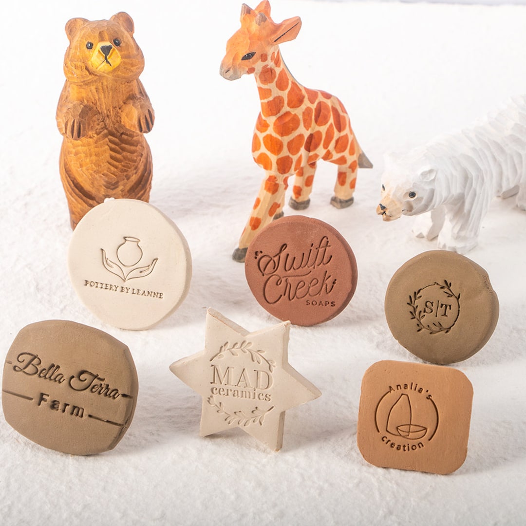 Ceramics Stamp | Personalized Pottery Stamp | Polymer Clay Stamp ...