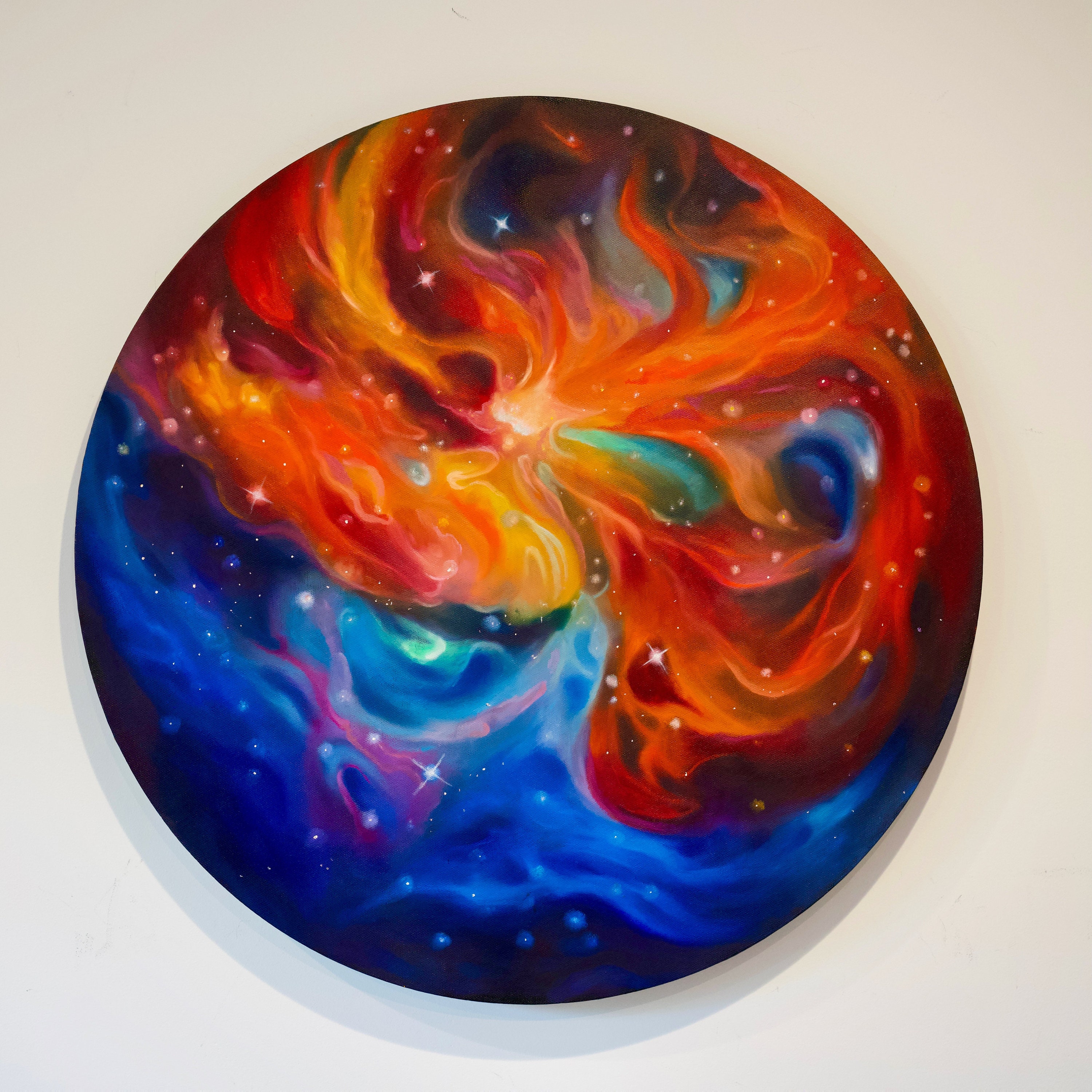 COMEBACK, Original Oil Painting, Space Art for NASA JWST, Galaxy ...