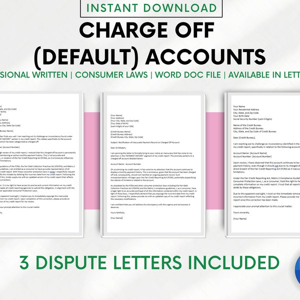 Debt Collection Letter Template - Etsy