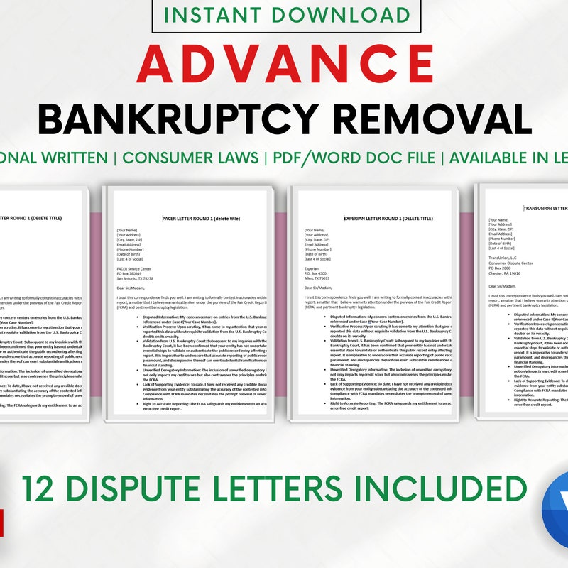 Letter Bankruptcy - Etsy