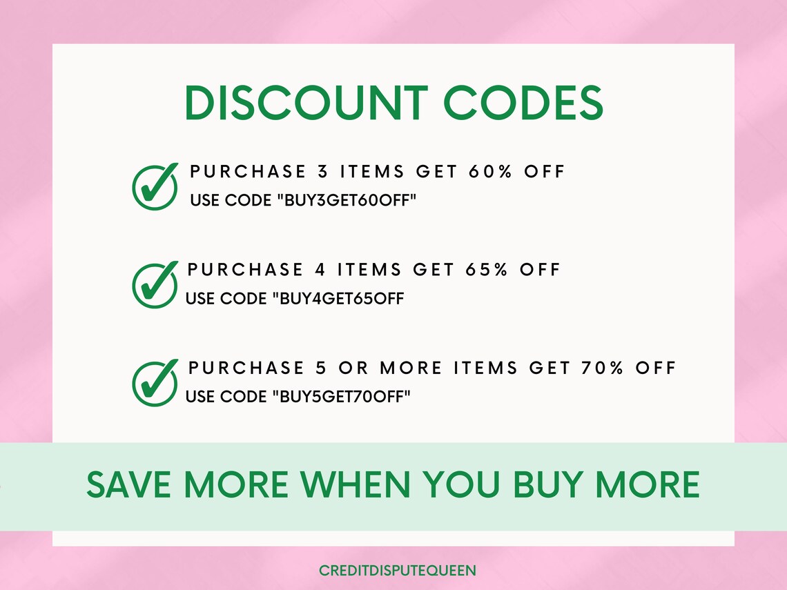 Factual Credit Dispute Letter Template Credit Bureaus DIY - Etsy