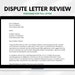 Factual Credit Dispute Letter Template Credit Bureaus DIY - Etsy