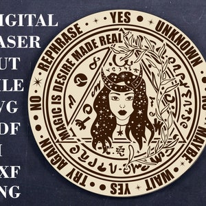 Mystic Pendulum Board Svg Yes No Board Png Divination Tool Svg - Etsy