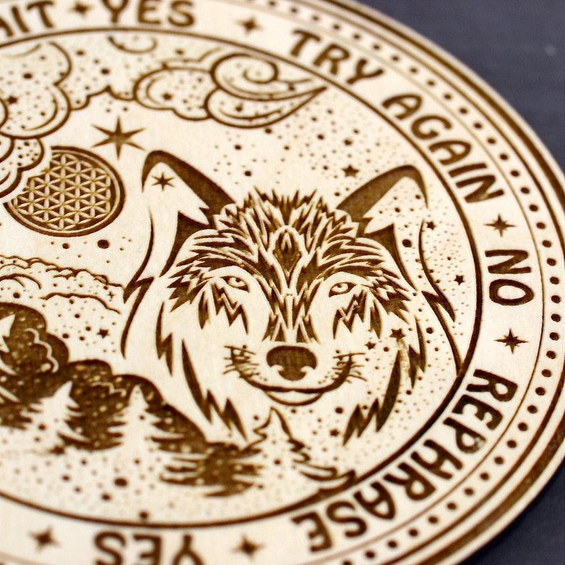 Wolf Pendulum Board Svg Divination Tool Svg Witchcraft Decor - Etsy