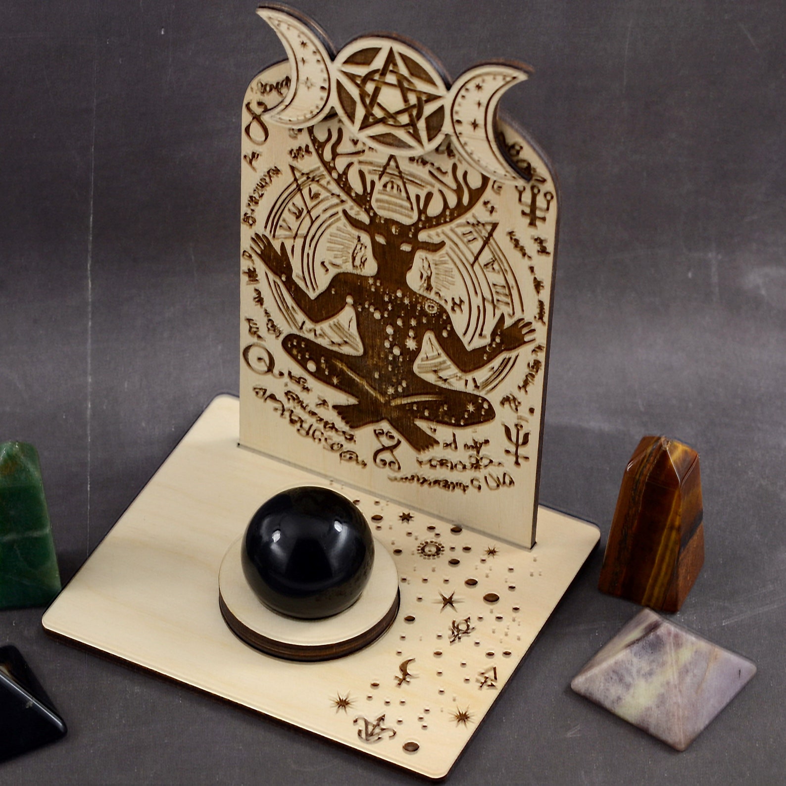 Horned God Altar SVG Cernunnos Altar With Candle Holder and - Etsy