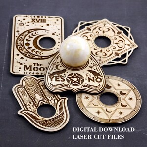 Planchette Sphere Stand Set of 5 Pcs SVG Hamsa Crystal Ball Stand Svg ...