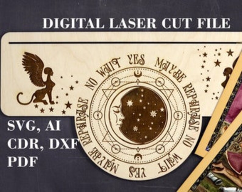 Pendulum Board Svg Tarot Card Stand Svg Glowforde File Digital - Etsy UK